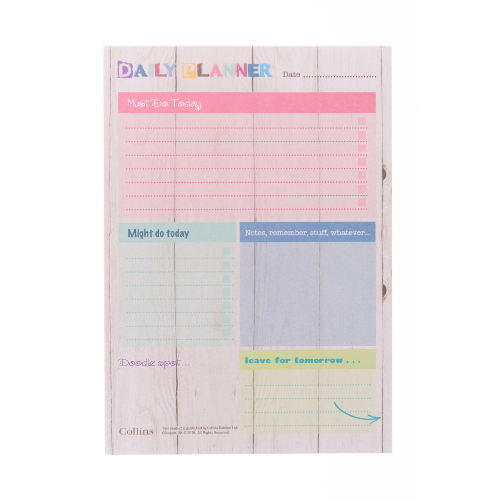 DPDA5-01 Collins Brighton Planner Pad A5 Daily – Collins Debden UK