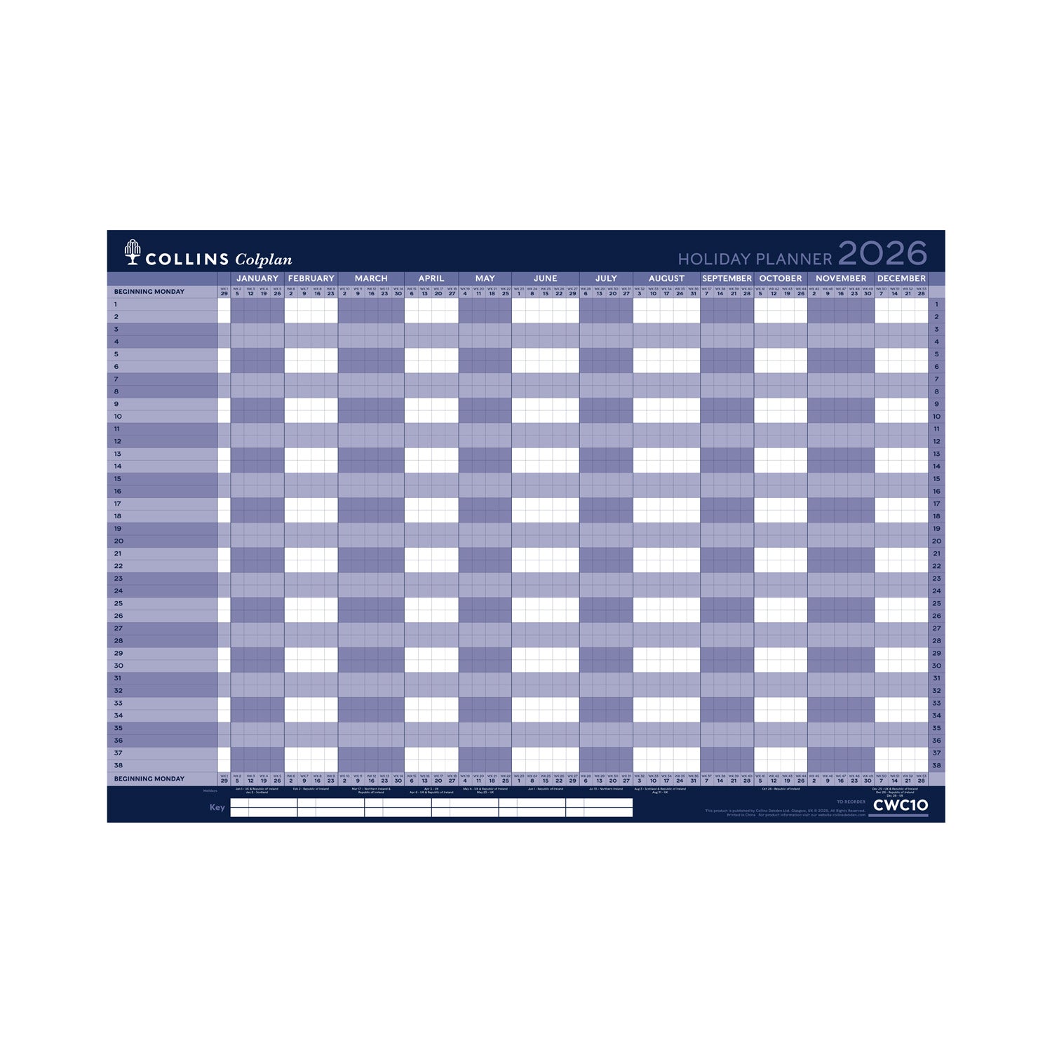 Colplan - A1 - Monthly - Diary - 2026 - Calendar-Year-Planner – Collins ...