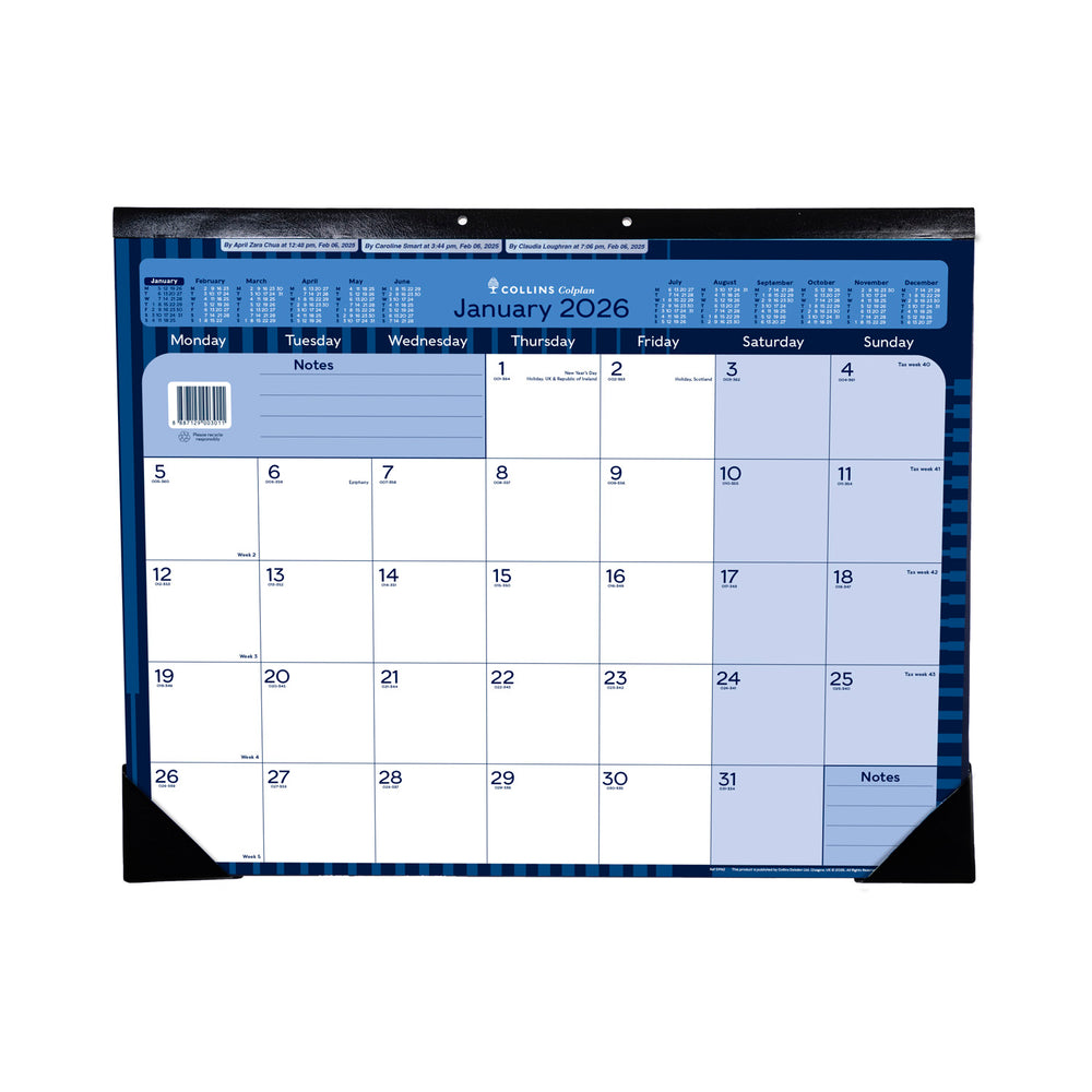 Colplan - A2 - Monthly - Diary - 2026 - Calendar-Year-Planner – Collins ...