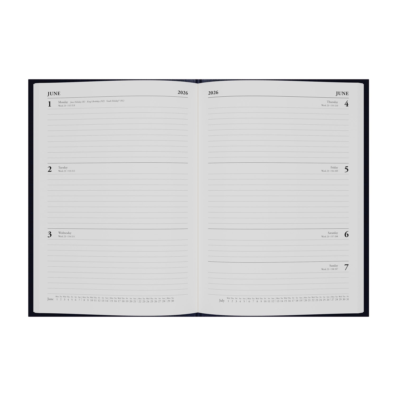Essential - A5 Week-to-View Diary - 2026 Calendar Year Planner ...