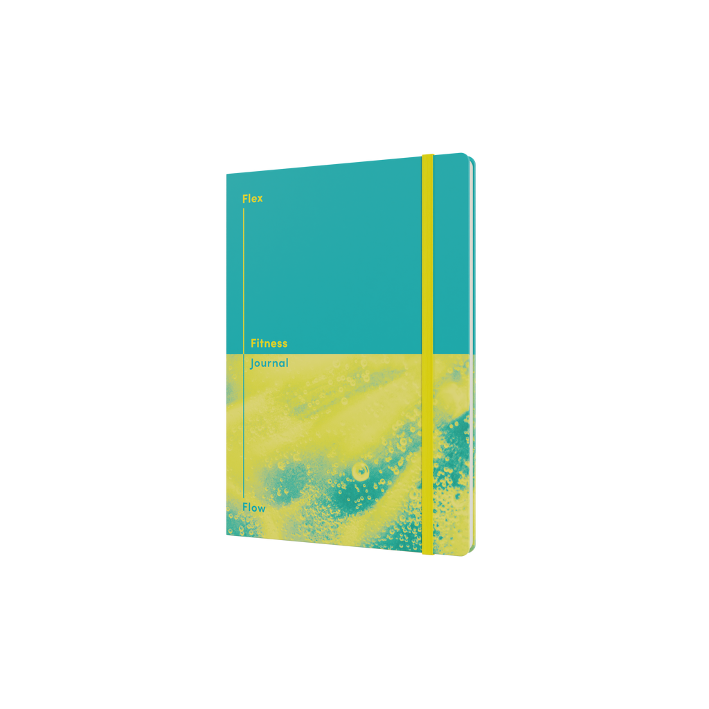 Flex and Flow Fitness Journal, A5 - Teal – Collins Debden UK