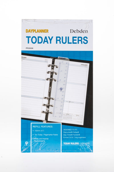 PR2008 - Collins Personal Organiser Today Rule (Pk of 2) Refill Pack ...
